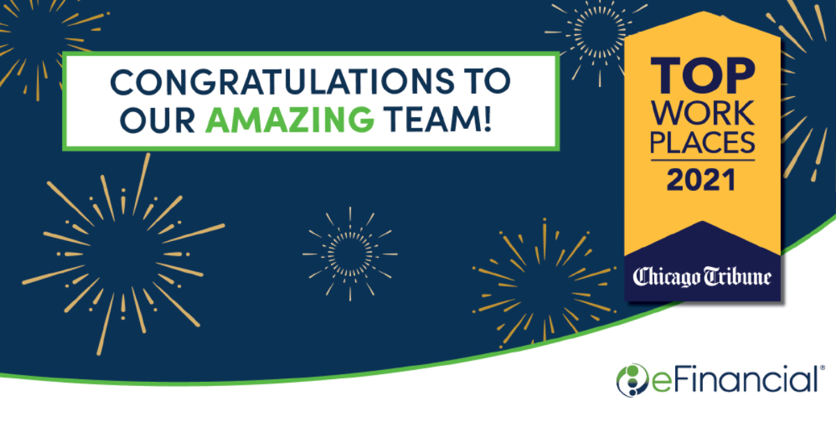 eFinancial once again named one of Chicago’s Top Workplaces